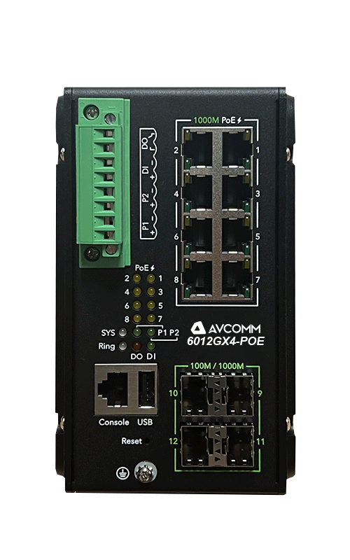 6012GX4-POE-2LX-10 | AVCOMM Technologies Inc--Industrial IT Expert